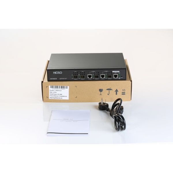 Quality Pizza Box 2PON WEB SNMP EPON HiOSO Optical Line Terminal Equipment for sale