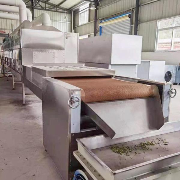 Quality Herb Industrial Microwave Drying Equipments Sterilization Wearproof 24KW for sale