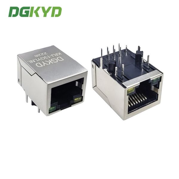 Quality Customized Shielded 10/100base Single Port RJ45 Jack With Lan Transformer for sale