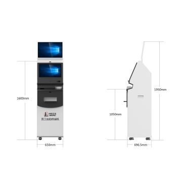 Quality Multi Touch Screen Cash Payment Kiosk Wall Mounted With Encrypting Pin Pad for sale