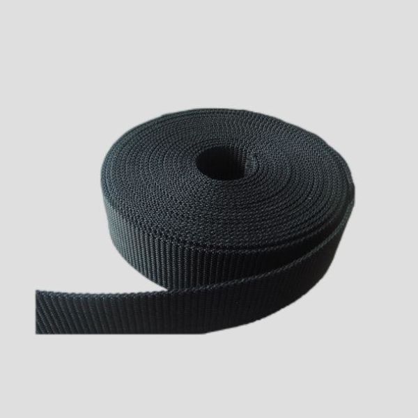 Quality Backpacks & Luggage Polypropylene Straps Black Rose 25mm Polypropylene Webbing for sale