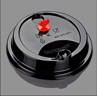 Quality 90mm Clear Pp Clear Plastic Lids , Compostable Coffee Cup Lids Heat Tolerance for sale