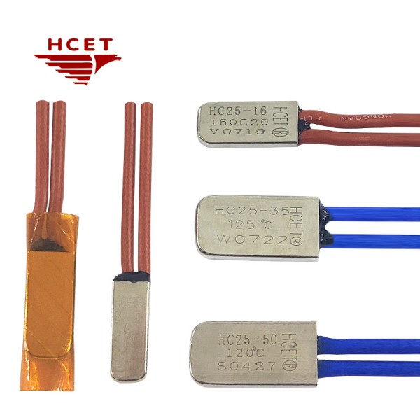 Quality Customized 25A Bimetal Thermal Cutoff Switch 70℃-160C Temperature Range for sale