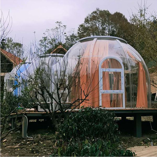 Quality Low Leakage Polycarbonate Flexible Convenient 6m Geodesic Dome for sale