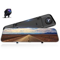 Quality Security Mirror DVR FCC 1080p Full HD Dash Cam Built In G Sensor for sale