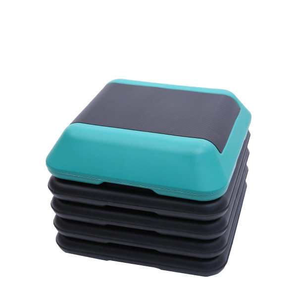 Quality L40*W40*H30cm Aerobic Exercise Step Platform , 4 Risers Step Aerobics Stepper for sale