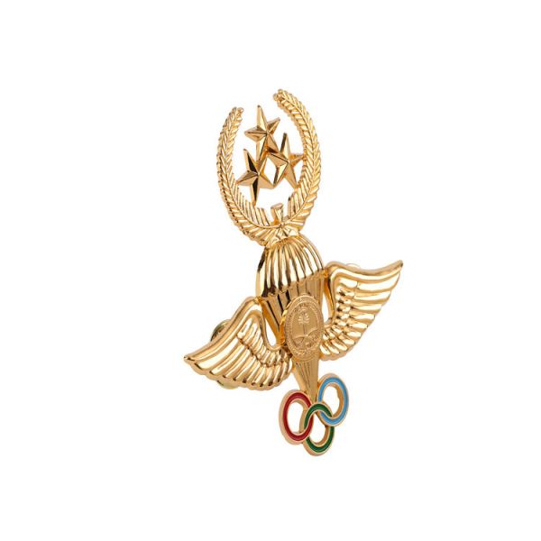 Quality Composed 1.5 Inch Army Metal Badges 3D Embossed Metal Button Pin for sale