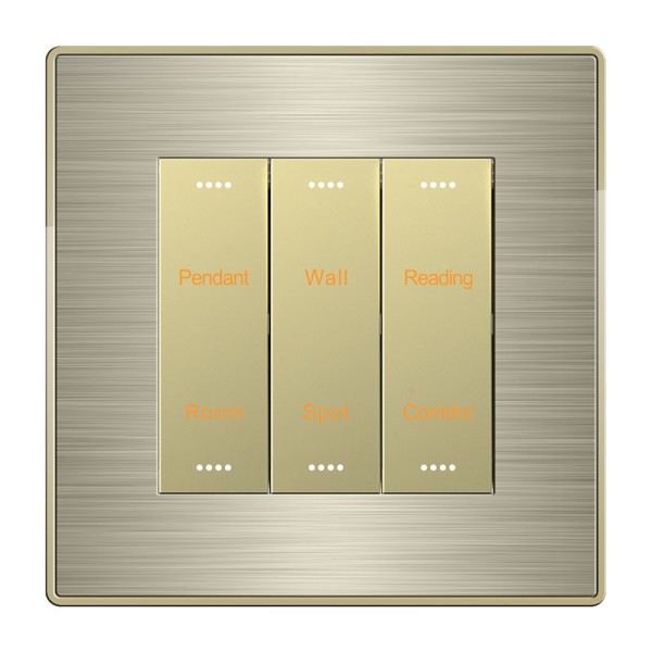 Quality RS485 Modbus Wall Switch Room Control Unit Variety Color / Material Panel for sale