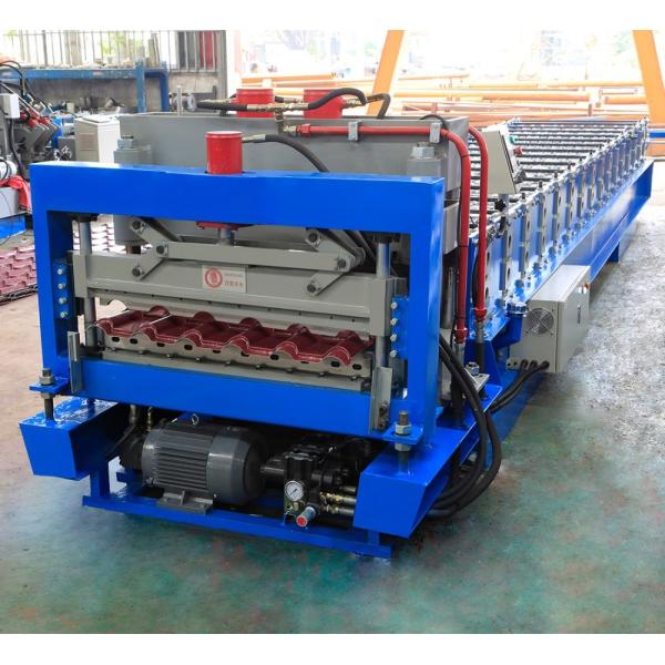 Quality Metal Glazed Roof Tile Roll Forming Machine With High Production Speed for sale