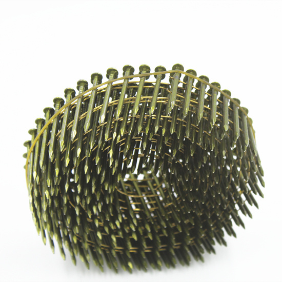16 Degree Galvanized Wire Welded Coil Plain Nails Pcn-35