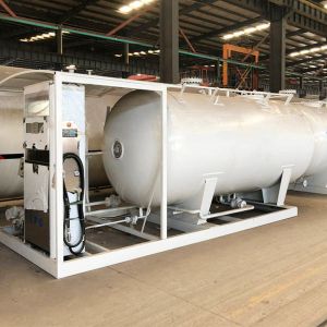 Quality Q345R 10 Tons LP Gas Refill Stations , 1.77Mpa Auto Gas Filling Station for sale
