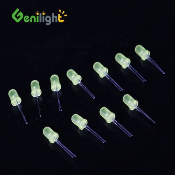 Quality 5mm Yellow Candle Light Flicker Diodes with Bright Flickering LED Light Package for sale