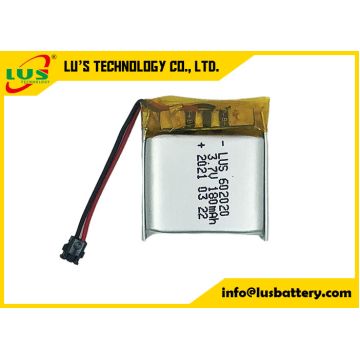 Quality Thin Lithium Battery LP602020 3.7v 160mah 180mAh Rechargeable Lithium Ion for sale