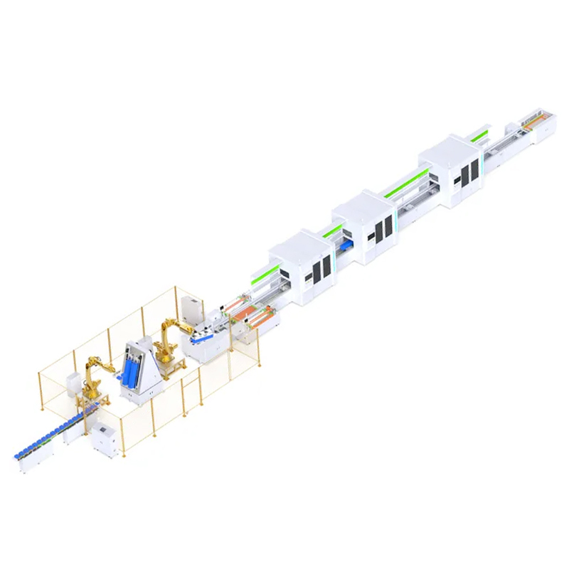 Lithium ion battery pack assembly line in Uzbekistan showing automated production equipment