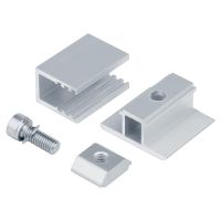 Quality PV Solar Panel Rail Clamps Aluminum solar panel fixing clip Silver for sale