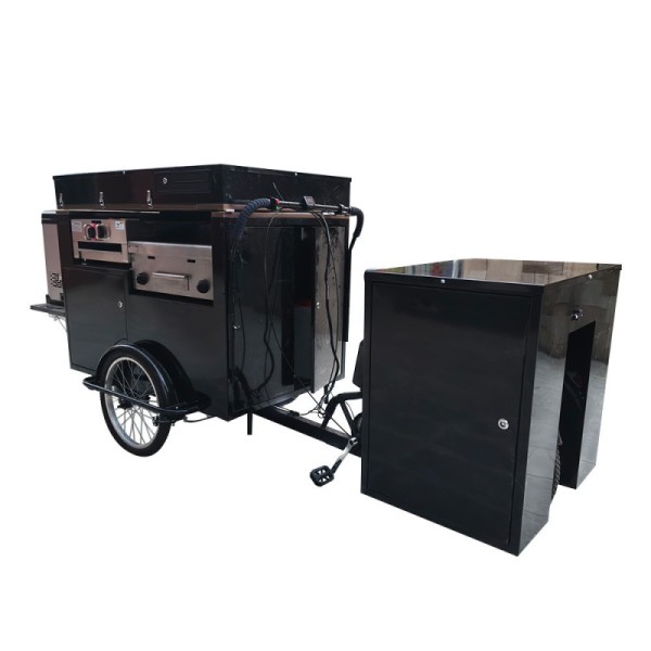 Quality Street Food Carts Crepe Cart and Mobile Three-Wheeled Bicycles for Manufacturing Plant for sale