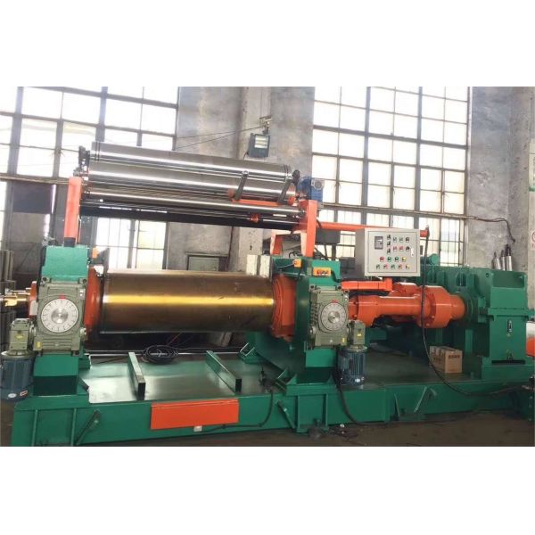 Quality XK-560 Automatic Gap Adjustment Rubber Mixing Mill Machine with Stock Blender for sale