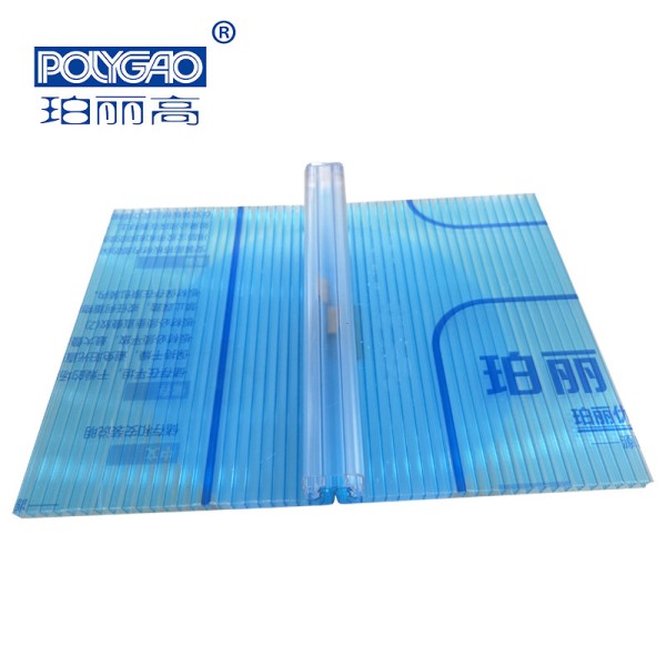 Quality Composite Co Extrusion U-locking Polycarbonate Facade U Shaped Panel Curtain for sale