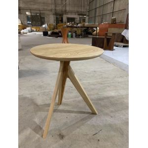 Quality Living Room Unique Round Sofa Side Coffee Table With Trianqle Legs for sale