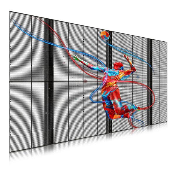 Quality Hanging Glass LED Screen Moistureproof 1000x1000mm Transparent for sale