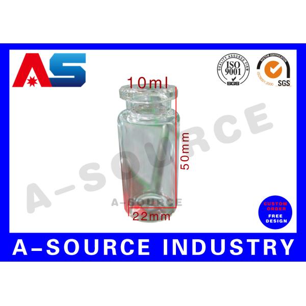 Quality Clear 10ml Glass Vials With Flip Off Tops for sale