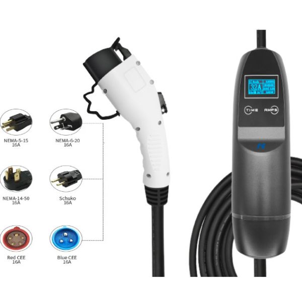 Quality SAE J1772 Portable EV Charger With 1-9 Hours Charging Speed Output Voltage 110V-450V for sale