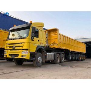 Quality Truckman Brand Load Trail Dump Trailer For Ghana Bauxite Haulage Demand for sale