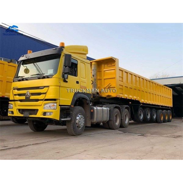 Quality Truckman Brand  Load Trail Dump Trailer For Ghana Bauxite Haulage Demand for sale