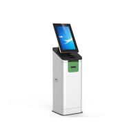 Quality Freestanding Self Service Kiosk Touchscreen With Passport Reader For Airport for sale