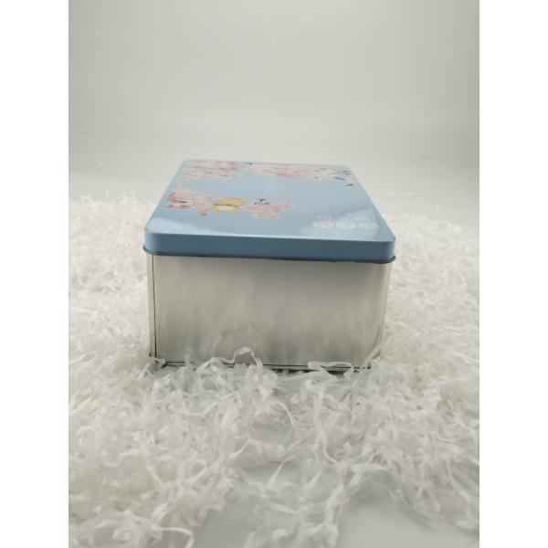 Quality PMS Printing Matte Finish Metal Rectangular Tin Box With Lid for sale