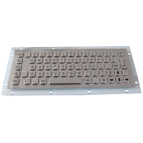 Quality Professional IP65 Vandal Resistant Stainless Steel Metallic Keyboard Waterproof for sale