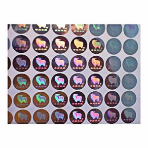 Quality Anti Counterfeiting Gloss Lamination Authentic Hologram Stickers for sale