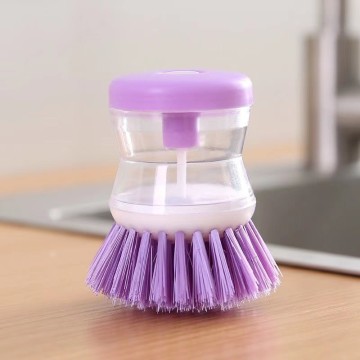 Quality Tpr Soap Dispensing Cleaning Brush Automatic Adding Press Button for sale