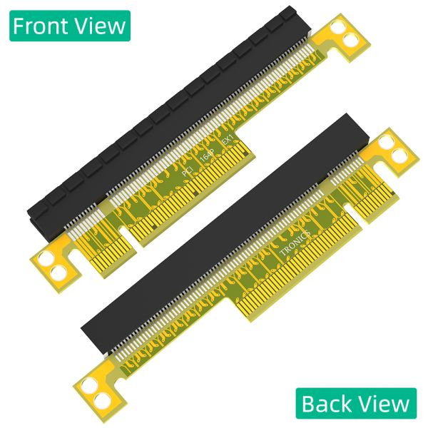 Quality PCI Express 8X to 16X Riser Card 107mm Black PCB for sale