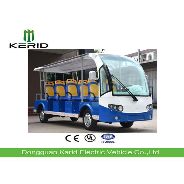 Quality Colorful 11 Passengers Electric Shuttle Bus Electric Vehicle Powered By 6V Batteries for sale