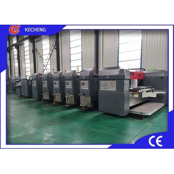 Quality KC - PG1224 Automatic Four Colour Flexo Printing Machine Bottom Printing for sale