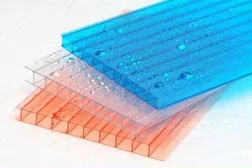 Quality 8mm 10mm Twinwall Multiwall Polycarbonate Roofing Sheet Transparente Circular for sale