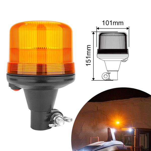 Quality IP65 Powerful Leds Road Maintenance Engineering Vehicle Rotating Warning Light for sale