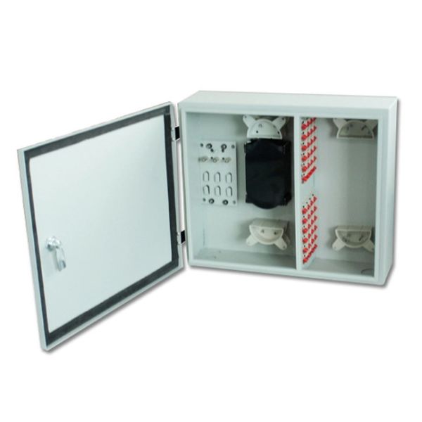 Quality 48F Wall Mount Fiber Enclosure IP65 ODF Outdoor Optic Distribution Box 48 Port for sale