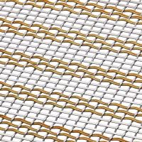 Quality Golden Decorative Metal Mesh Screen Transparent Mesh Partition Panels for sale
