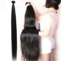 Quality 40 Inch Long Straight 100% Raw Hair Bundles 10A Brazilian Virgin Human Braiding for sale