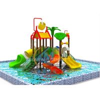 Quality Plastic Material Water Playground with 5x4.5m Dimension and Hot Dipped for sale