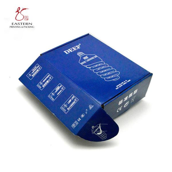 Quality Bulb Packaging Offset Printing Corrugated Cardboard Shipping Boxes With Foam for sale