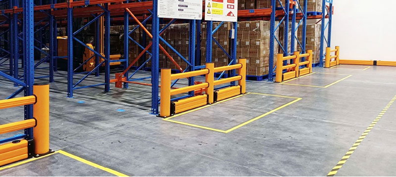 Racking Upright Protectors  Rack End  Protector Guard  Warehouse Safety Bollard