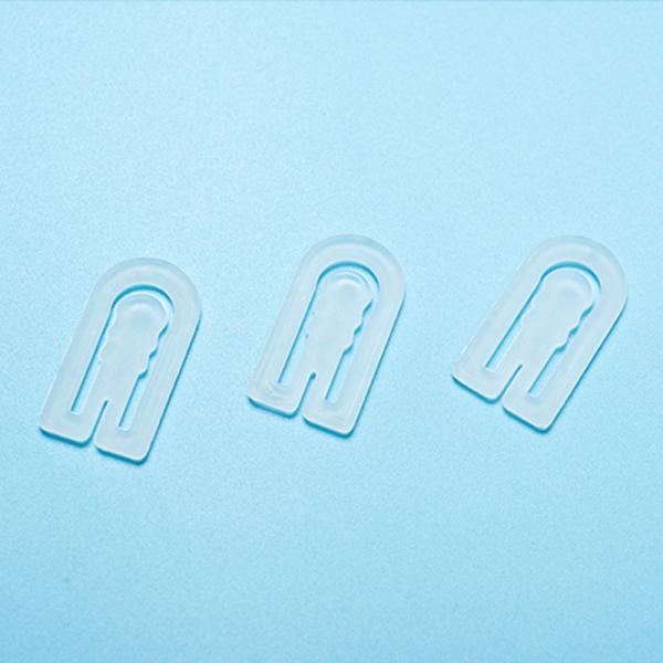 Quality 33mm Transparent U Shaped Plastic Clips For Garment Fastener for sale