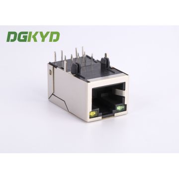 Quality Megabit Ethernet Modular Jack RJ45 With Integrated Transformer, Length 25.4mm for sale
