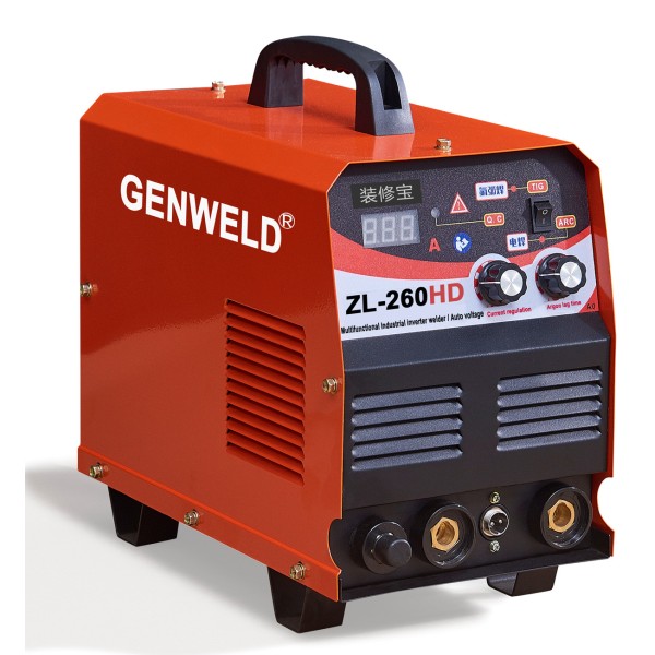 Quality GENWELD ZL-260HD Multifunctional Portable Inverter Welder with AC5.0kw/240V or 120V Power and 20L Air Tank for sale