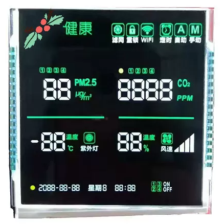 BBI Negative VA LCD Module side view and connector details