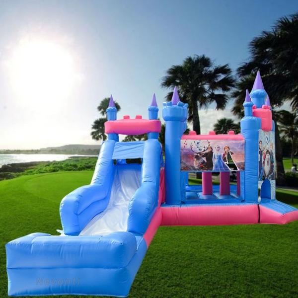 Quality 14 Years Up Commercial Inflatable Bouncer Castle with Slide and Packing Bag for sale