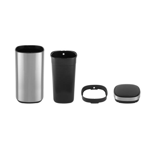 Quality Touchless Intelligent Smart Sensor Bin Trash Can Stainless Steel Sustainable for sale